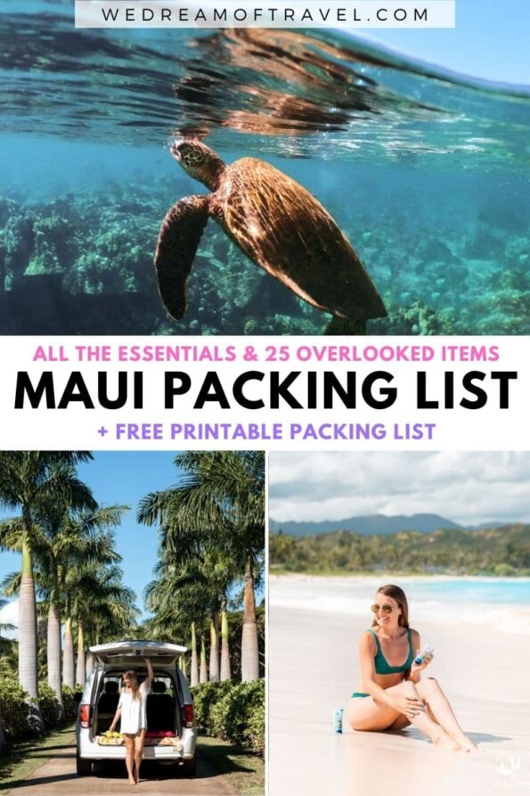 Printable Maui Packing List: Essentials + 25 Overlooked Items!